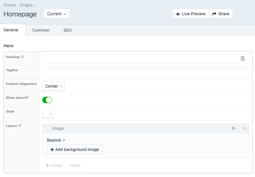 How to edit a homepage hero image – Roam